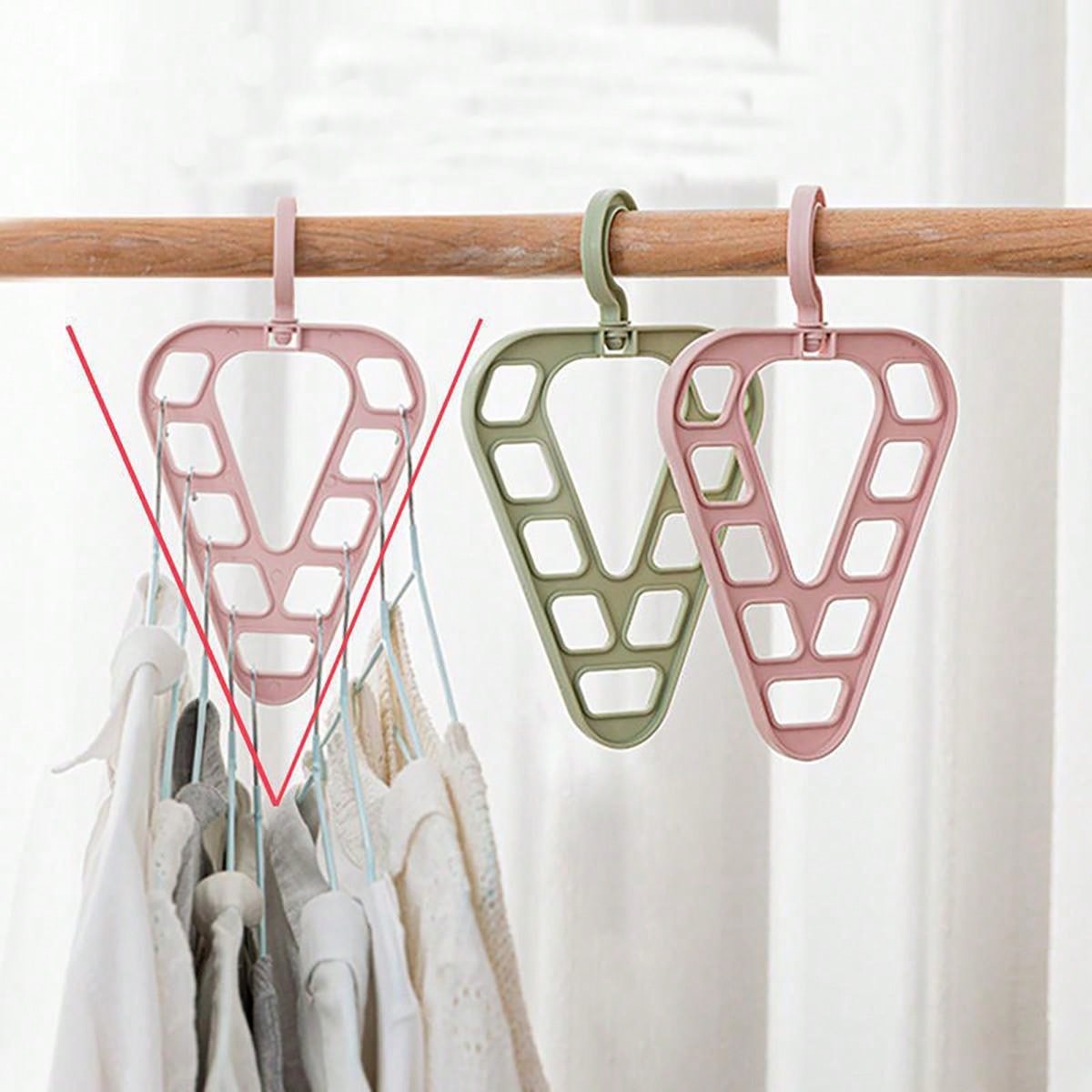New Arrival Multi-Functional Triangle Nine-Hole Clothes Hanger, Magic ...