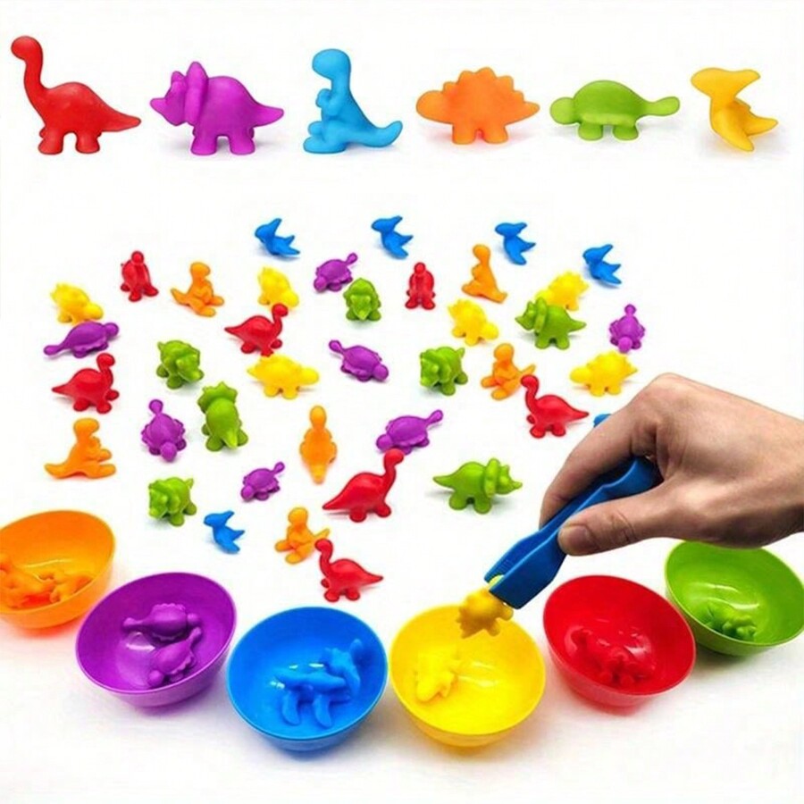 A Counting Dinosaur Animal Traffic Early Educational Toy Montessori ...