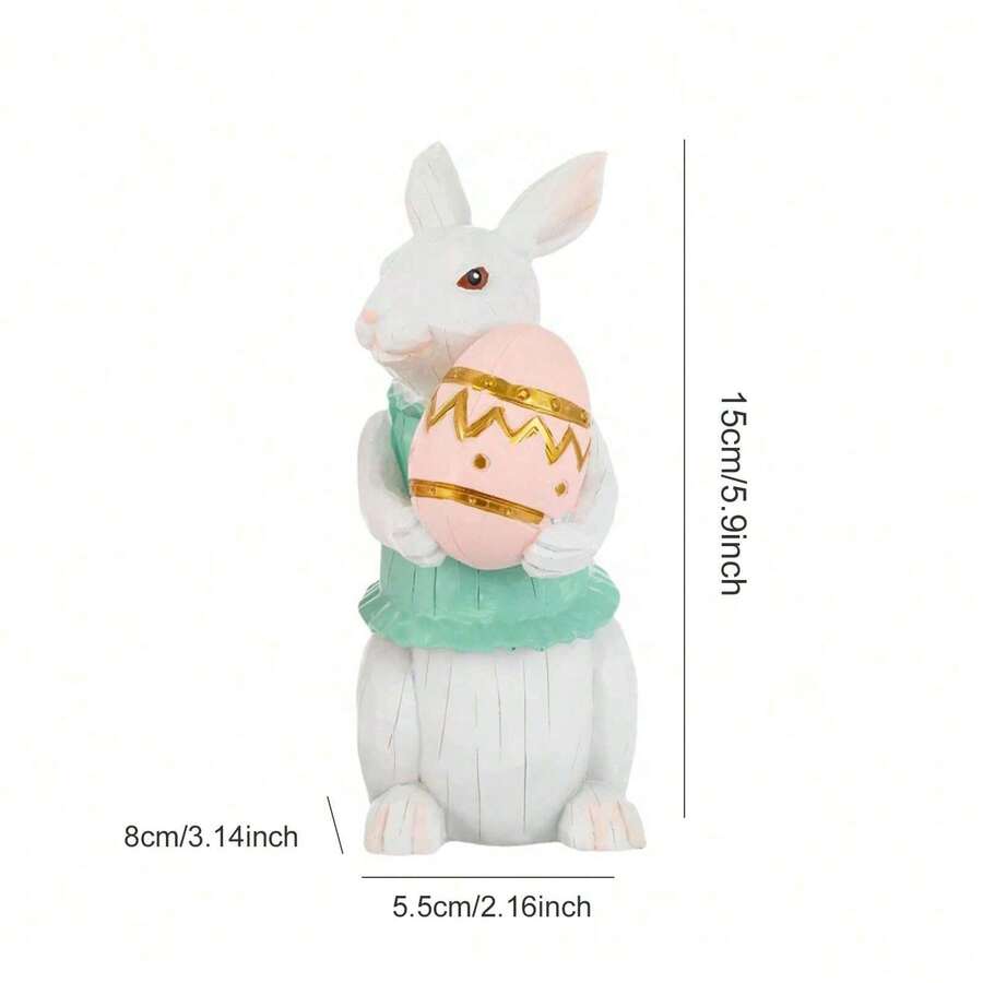 1Pc Standing Rabbit Figurines Home Decoration - Indoor Bunny Statues ...