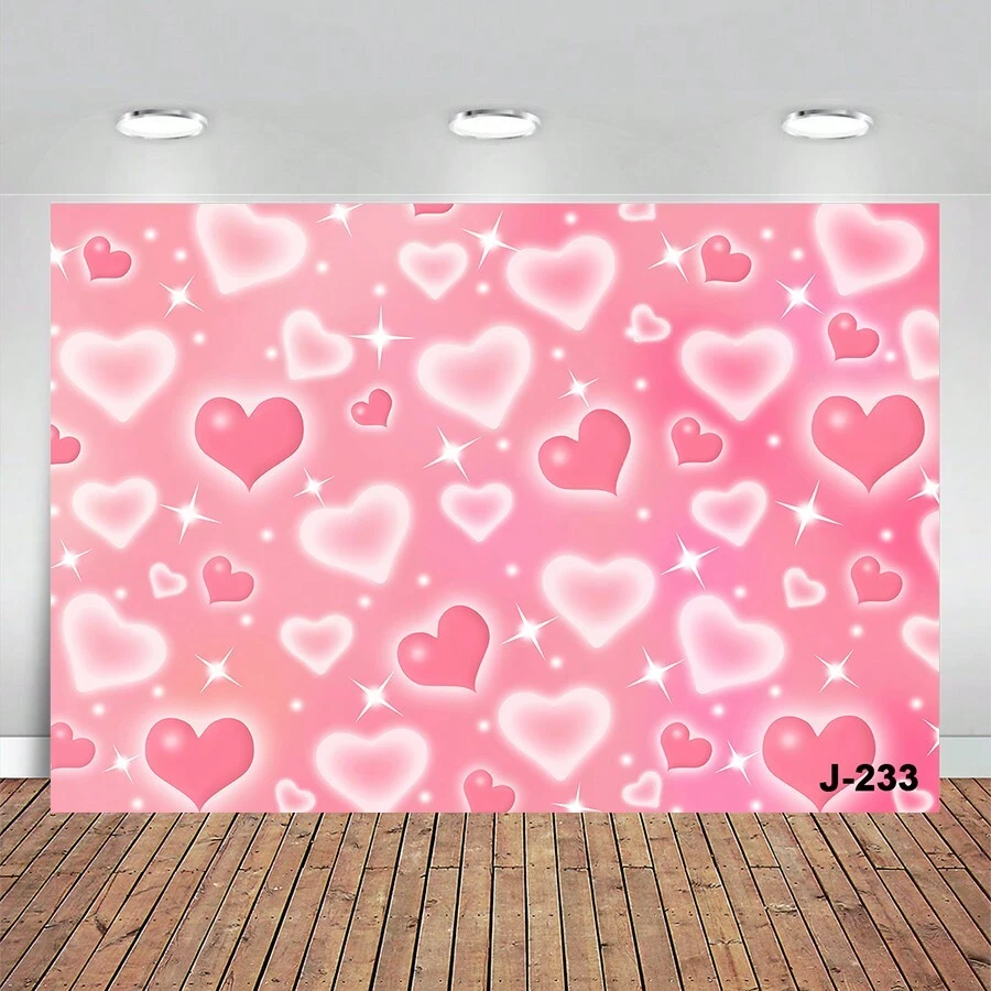 Red Heart Photo Backdrop 90s Backdrops For Photoshoot Valentine's Day ...
