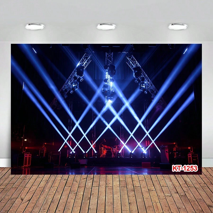 Stage Backdrops Music Show Shiny Spotlight Speaker Party Child Portrait ...