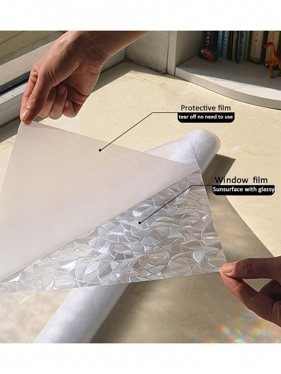 1 Roll Window Privacy Film Static Clings Vinyl 3D Decals, Stickers ...