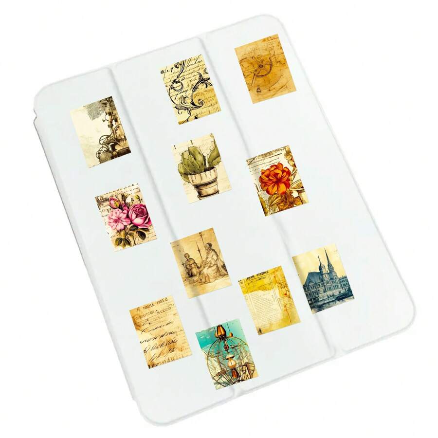 12 Sheets 6"*6" Vintage Scrapbook Paper, Journaling Scrapbooking ...