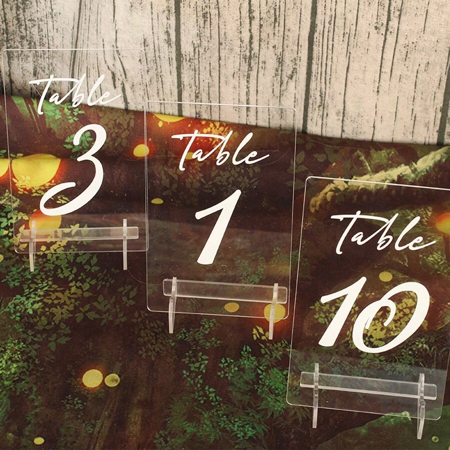 10pcs, Wedding Acrylic Wedding Card Boxes With Stands For Wedding ...