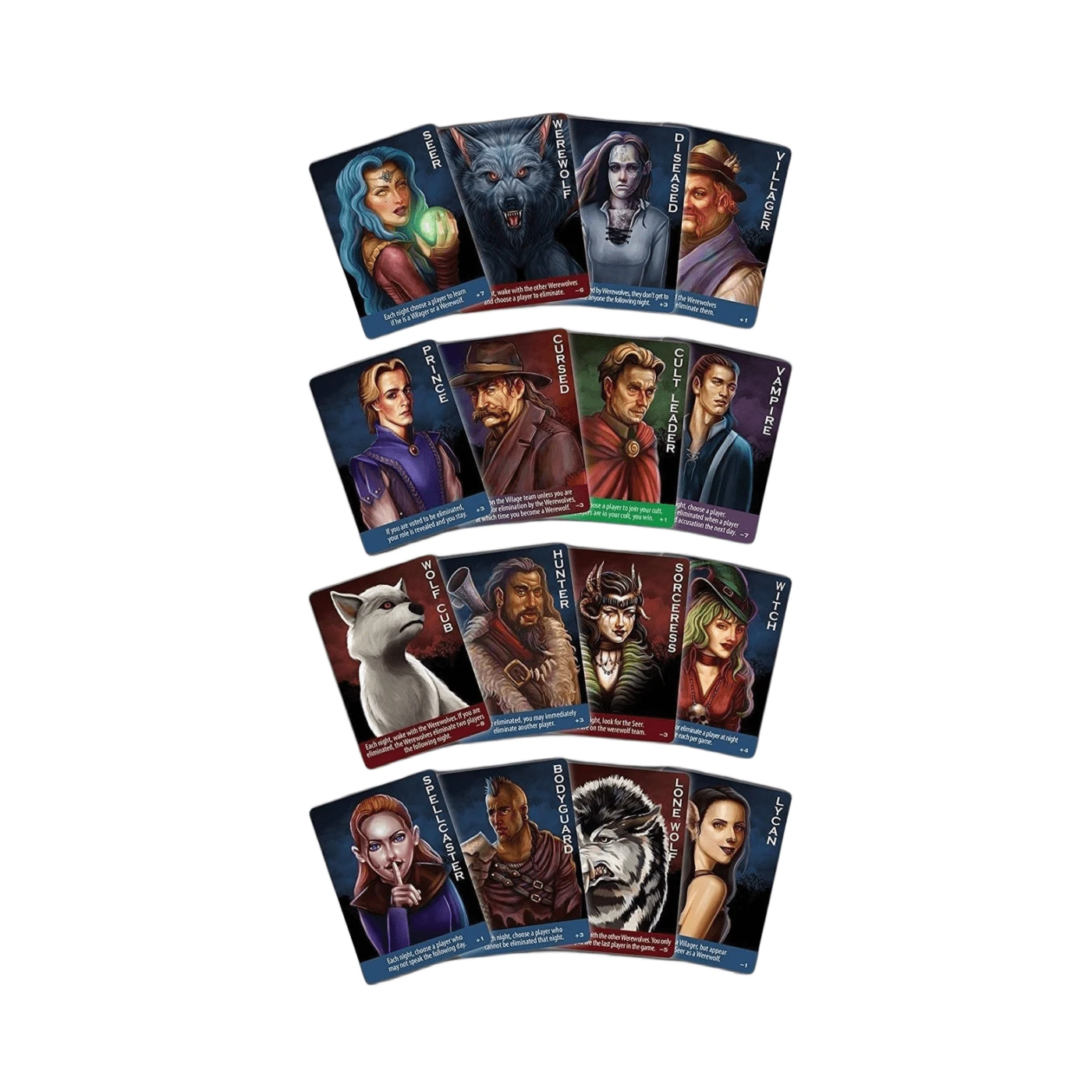 1PC, Ultimate Werewolf Deluxe Or One Night Ultimate Werewolf, Game Card ...