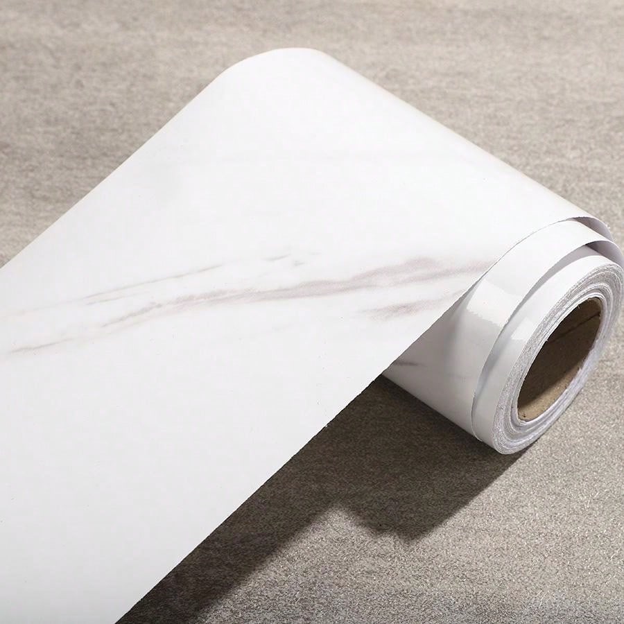 1 Roll 10cm X 500cm Marble Pattern Self Adhesive Pvc Wallpaper For Wall ...