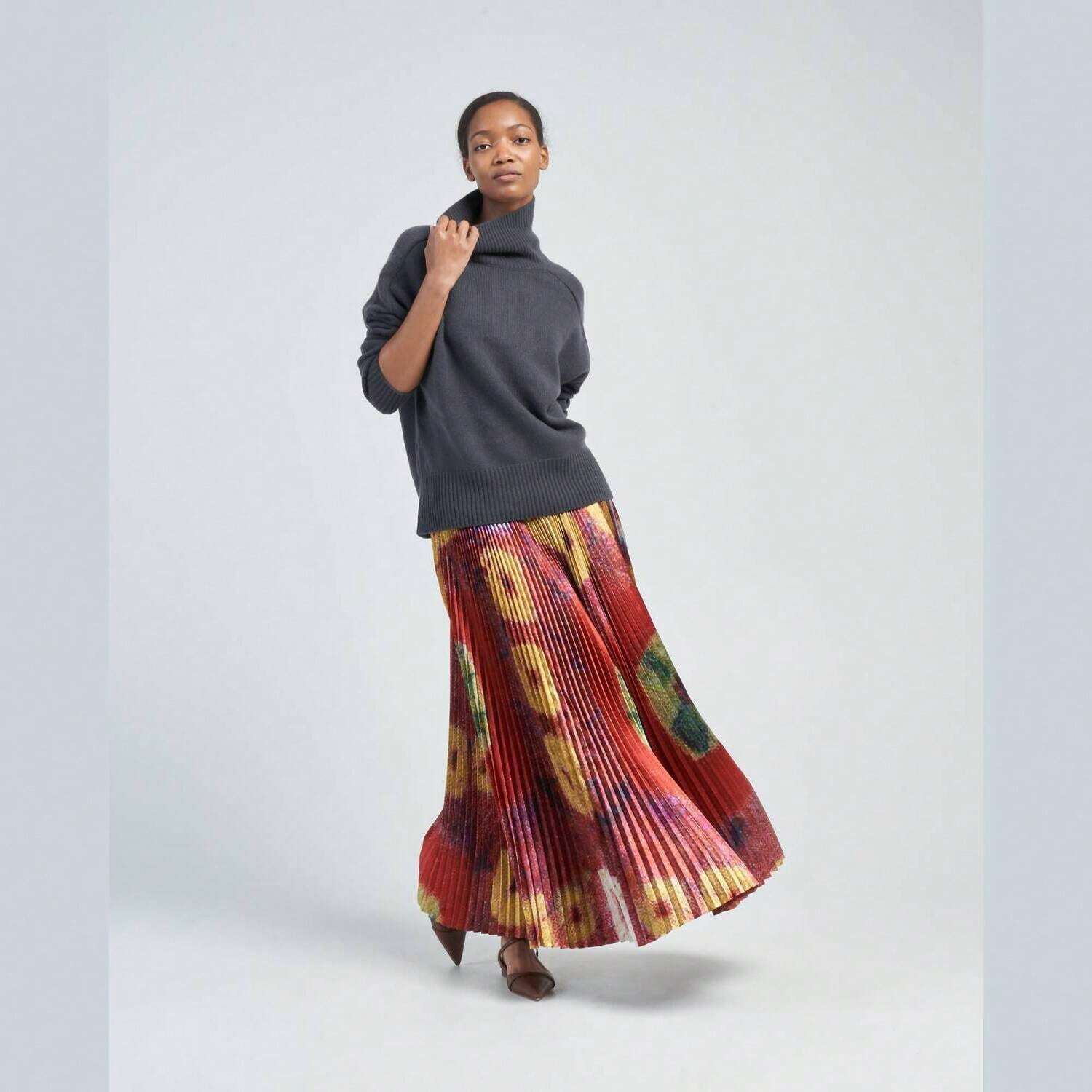 ULLA JOHNSON Rami Skirt In Medallion | SHEIN USA