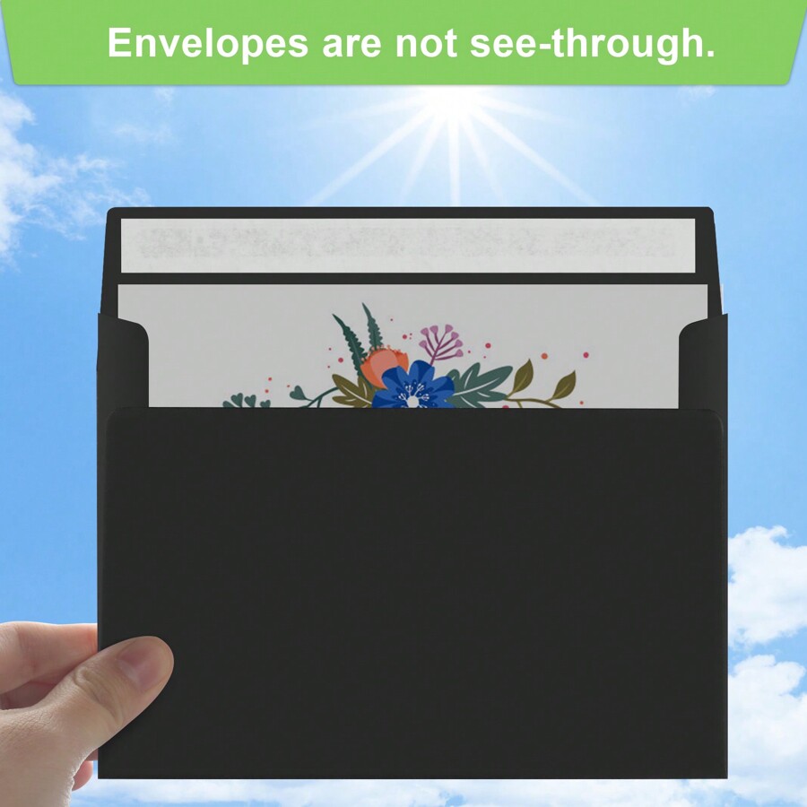 50 Packs 5x7 Envelopes, A7 Envelopes, 5x7 Envelopes For Invitations ...