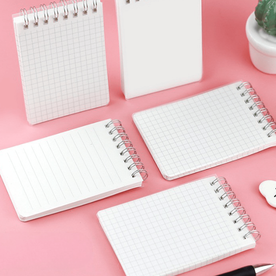 2pcs Translucent Frosted Cover Spiral Notebook With Flip Cover, Blank ...