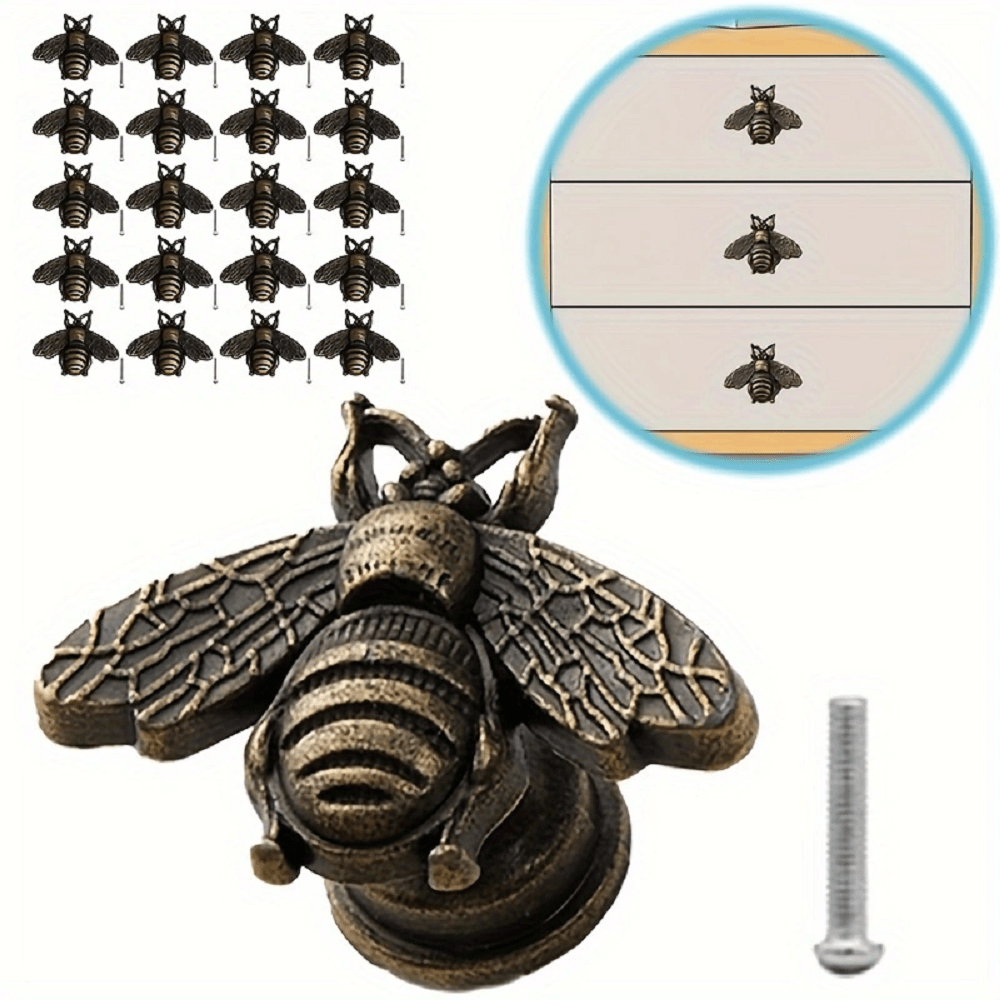 1/5/10/20pcs Retro Bee Shape Drawer Handles For Furniture Decorative ...