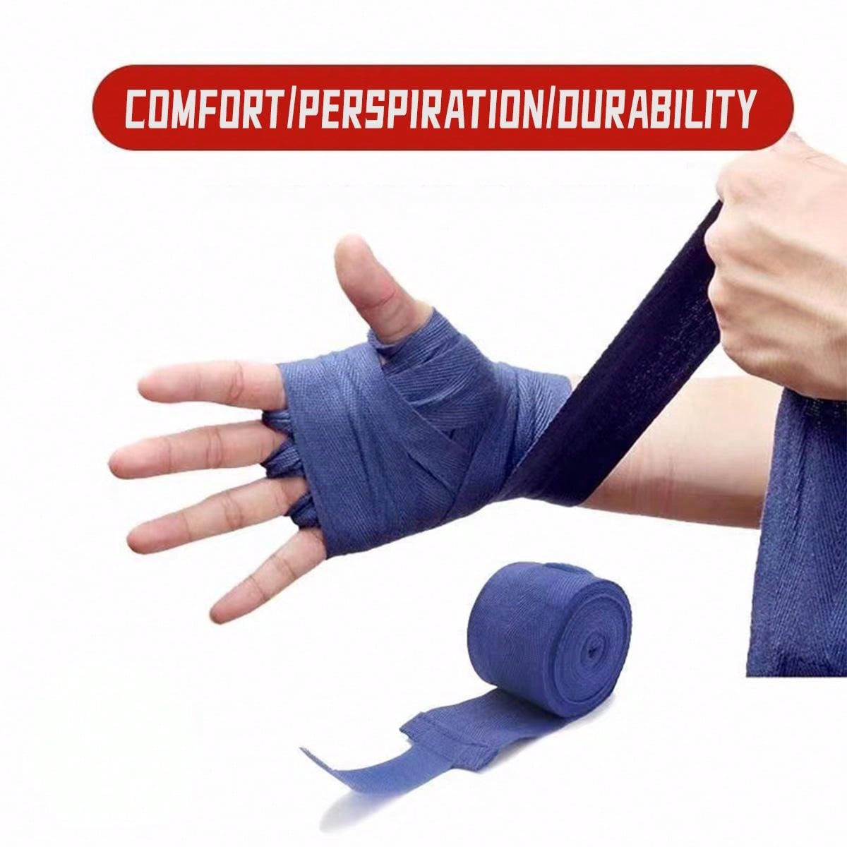 1 Pair Boxing Hand Wrap For Adults, Muay Thai Kickboxing, Mma, Elastic ...