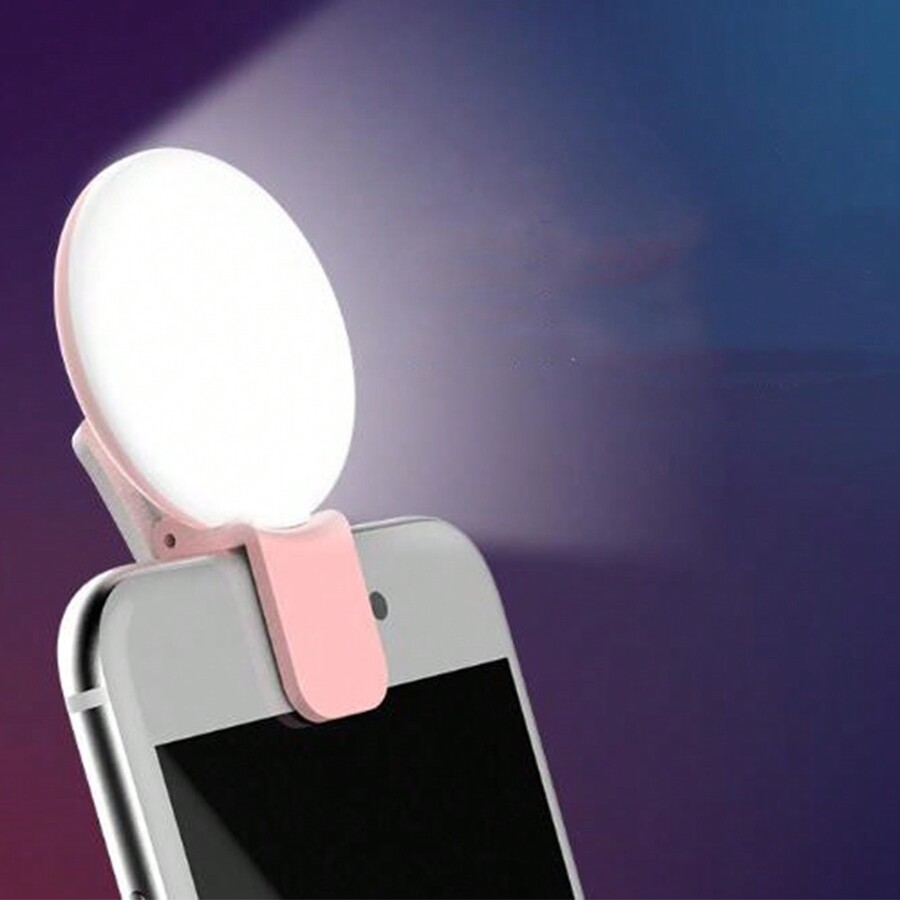 1pc LED Selfie Makeup Fill Light, Mini Selfie Ring Light Rechargeable ...