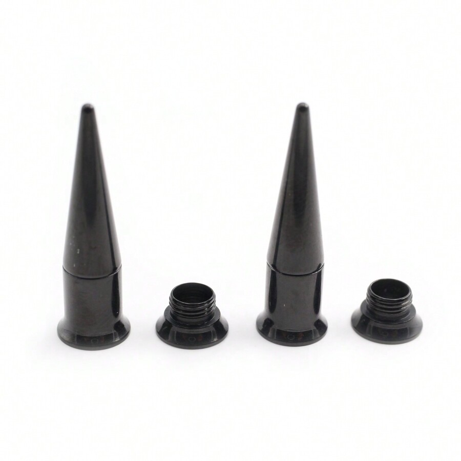 2 Pieces 2 In 1 Ear Expander Stainless Steel Ear Plug Taper Tunnel ...