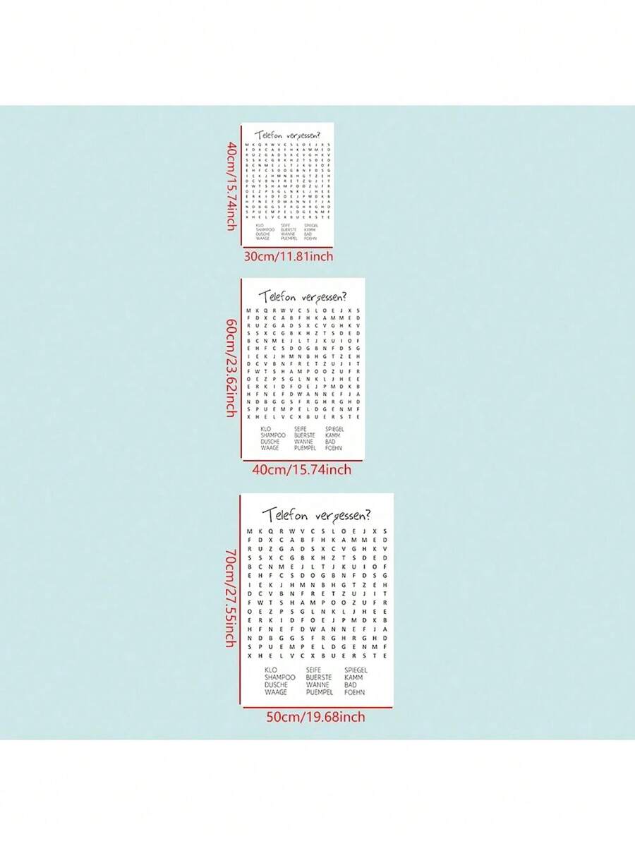 1pc Interesting Letter Riddle Poster Without Frame For Living Room ...