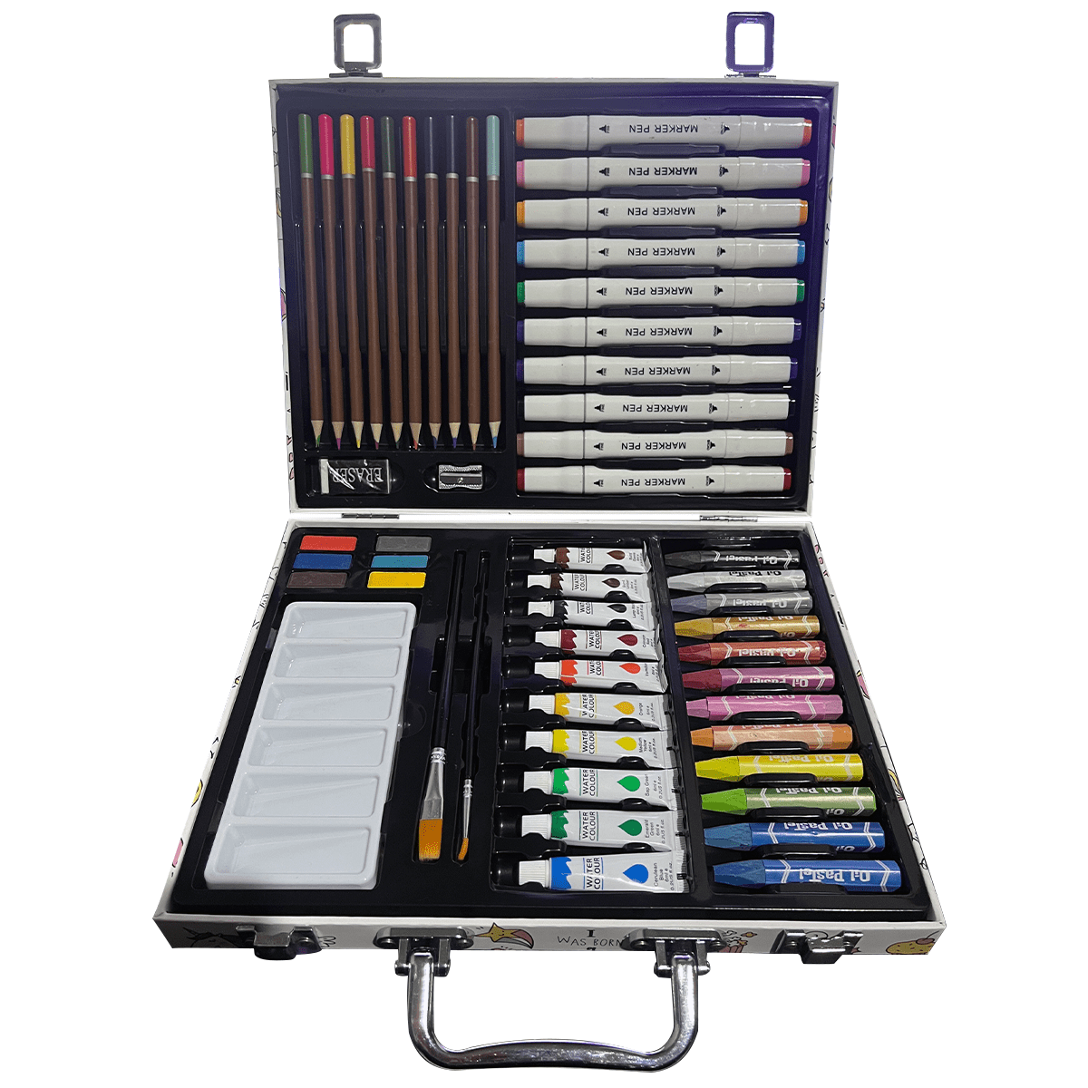 53 Piece Painting Set, Colored Pencil Set, Beginner's Choice: Quick ...