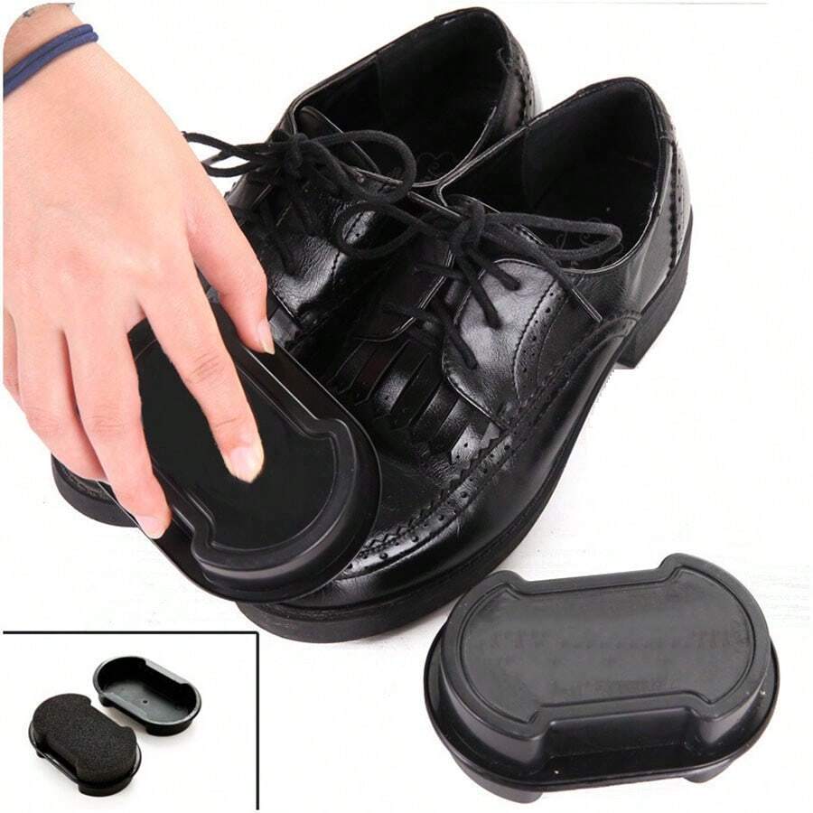 1pc Shoe Wax Sponge, Leather Shoes Care & Shine Tool, Two-Sided Sponge ...