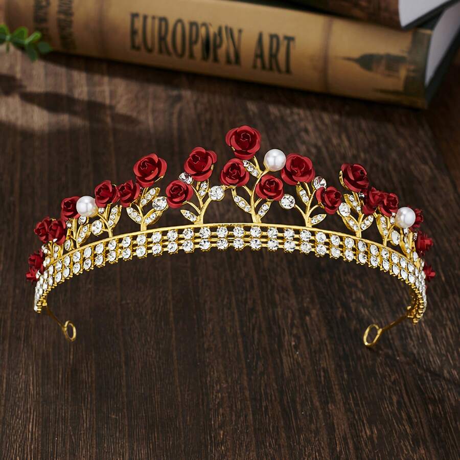 Wedding Tiara For Bride, Rhinestone Tiaras And Crowns For Women ...