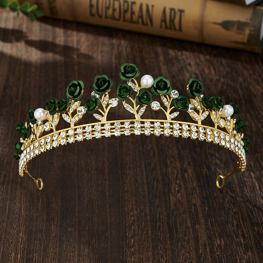 Wedding Tiara For Bride, Rhinestone Tiaras And Crowns For Women ...