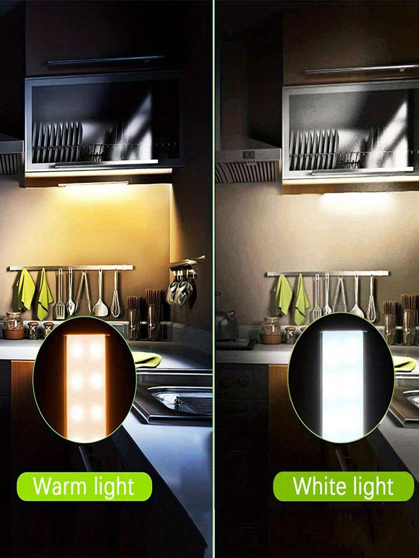 Magnetic Human Body Induction Lamp, Rechargeable Cabinet Light ...