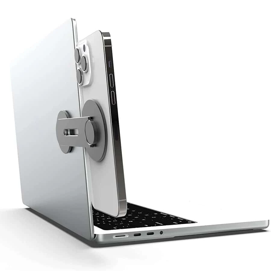 Magnetic Side Screen Laptop Phone Holder Magsafe Rotable Phone Mount ...