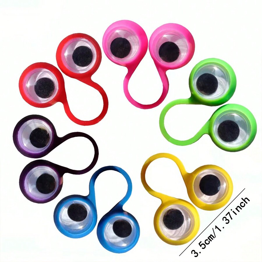 30pcs Finger Eye Movement Rings, Novelty Prank Big Eye Finger Eye Ball ...