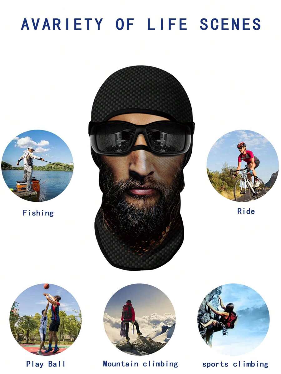 Summer Sun-Protection Head Cover, Suitable For Men And Women Motorcycle ...