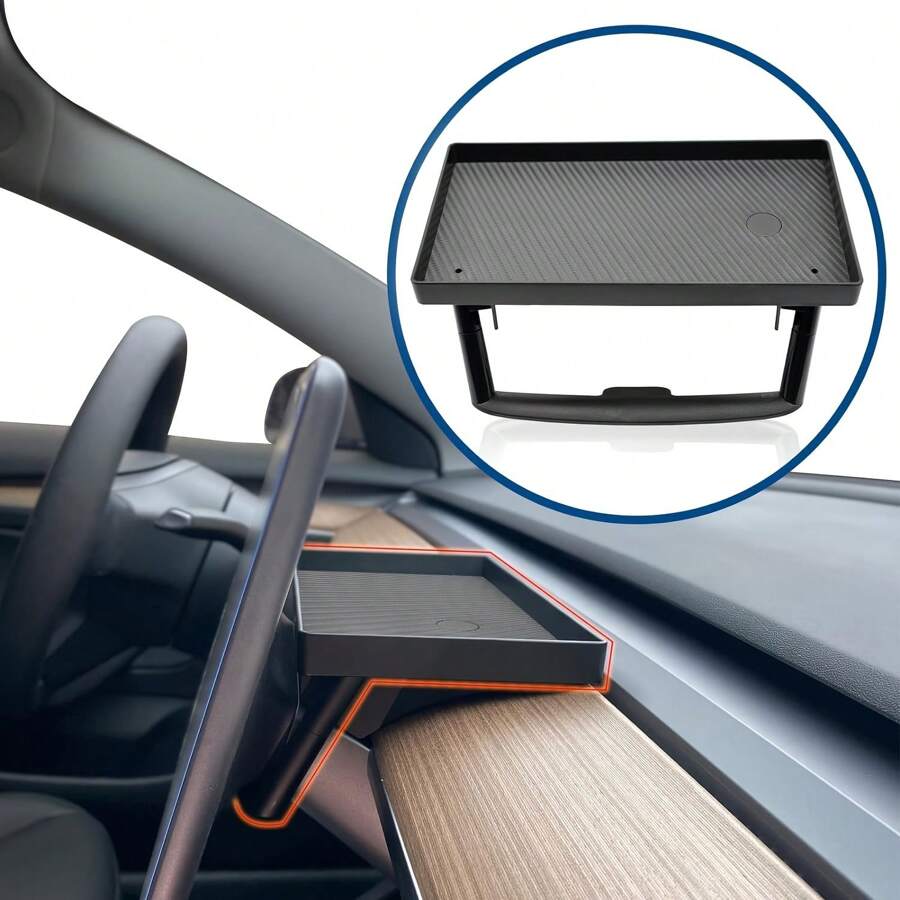 For Tesla 19-23Model 3 Y Dedicated Dashboard Tray Tissue Storage Box ...