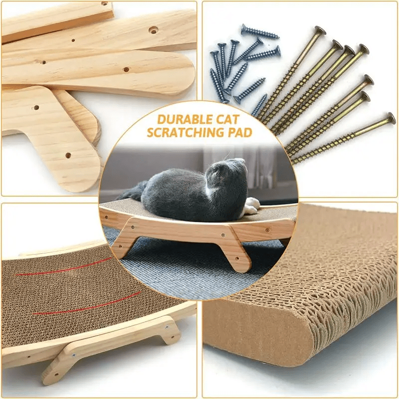 Cat Scratcher Cardboard 3 In 1 Corrugated Cat Scratcher, Vertical ...