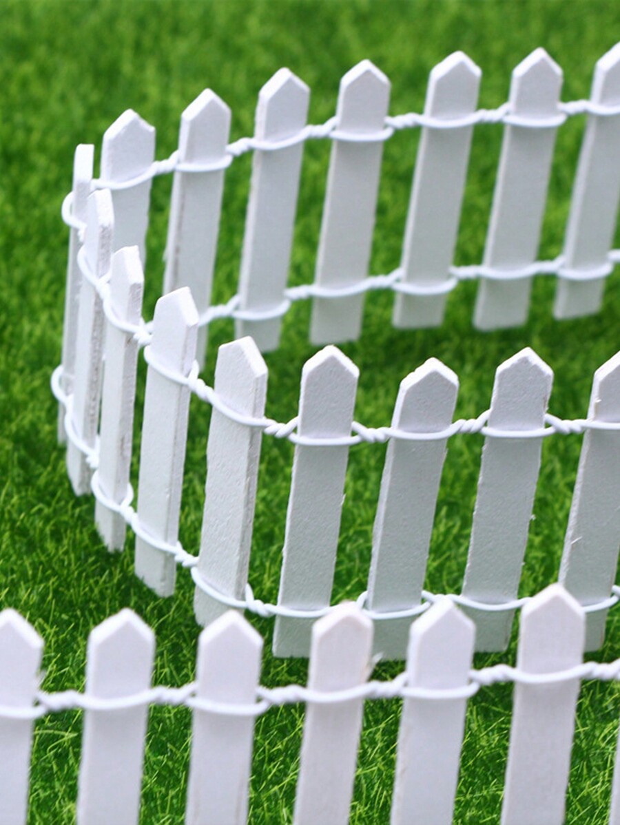 Plastic Garden Fence Decorative White Yard Fence For Flower Bed And ...