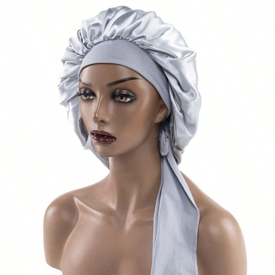 Wide Brim Extra Long Tail Polyester Sleep Cap Women's Small-Sized Hair ...