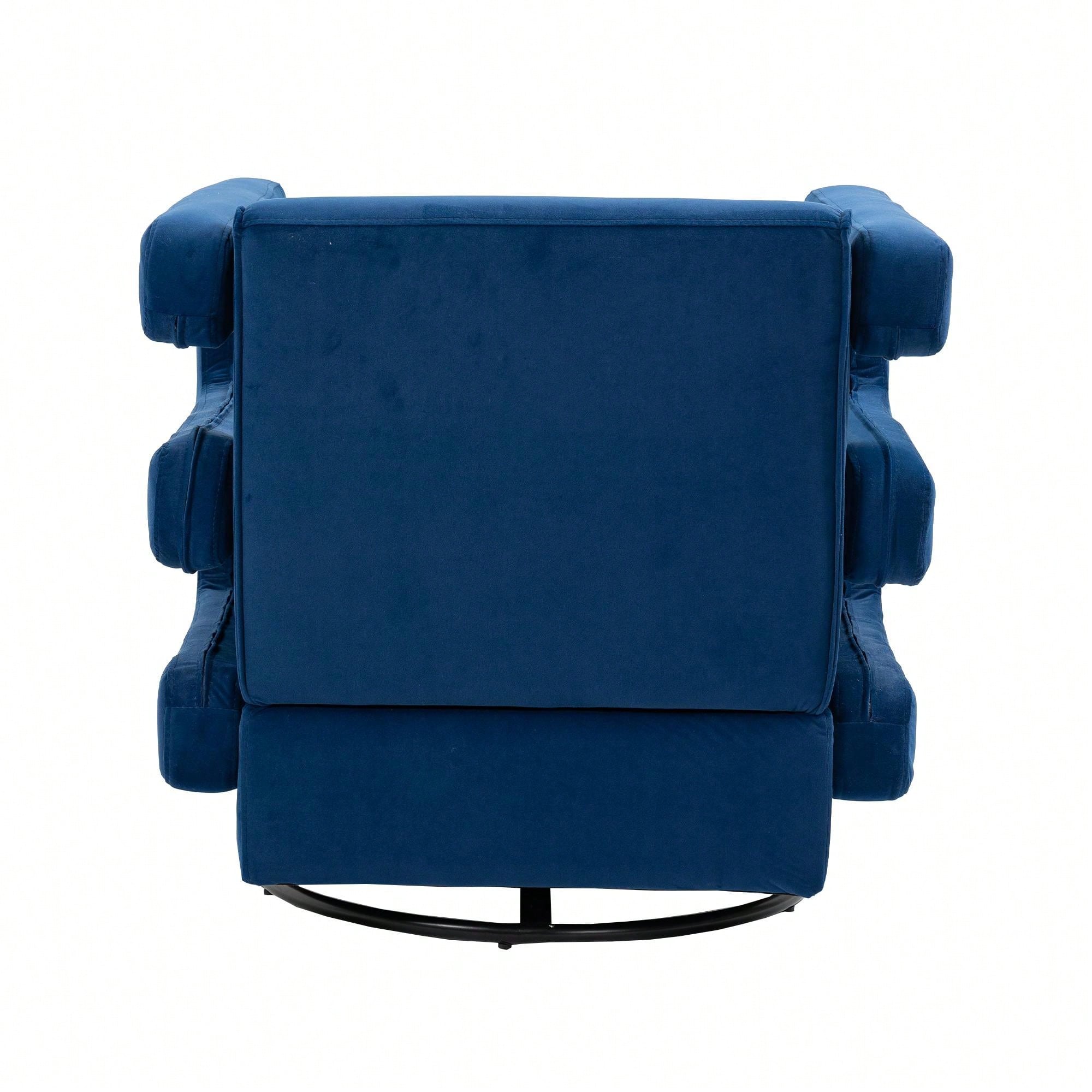 House Hold 360 Degree Swivel Upholstered Tufted Living Room Chair ...