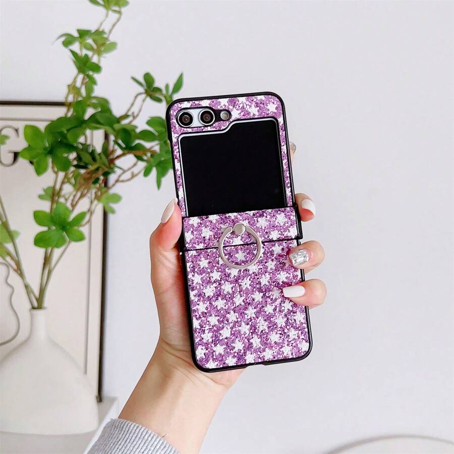 Phone Case Starry Pattern Phone Protective Cover With Ring Holder ...