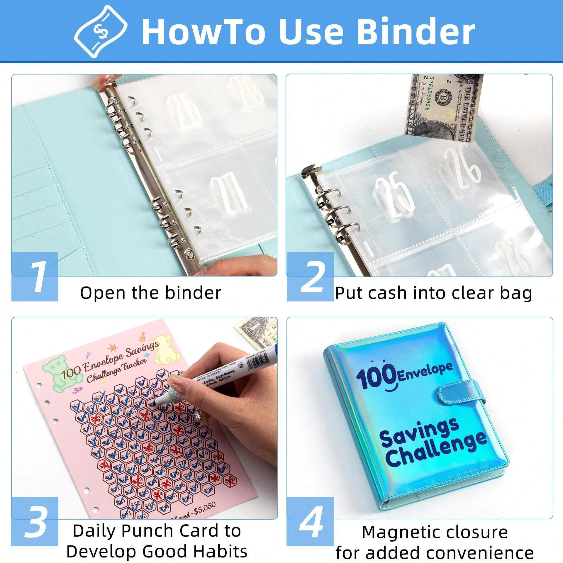 Save $5,050 In An Easy And Fun Way With 1 Magic 100 Envelope Savings ...