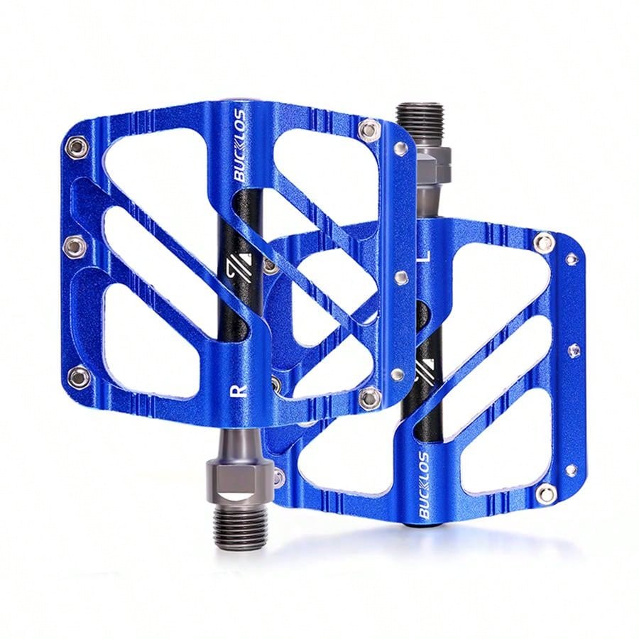 1 Pair Blue BUCKLOS 3 Bearing MTB Pedals Ultralight Aluminum Bicycle ...