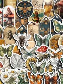 50pcs Mori Style Stickers For New Year, Valentine's Day, Easter ...