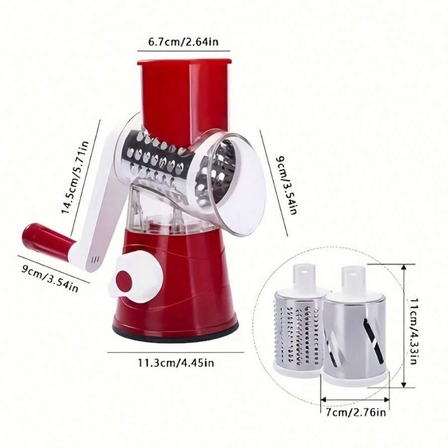 1 Set, Multifunctional 3-In-1 Cheese Grater, Vegetable Slicer, And ...
