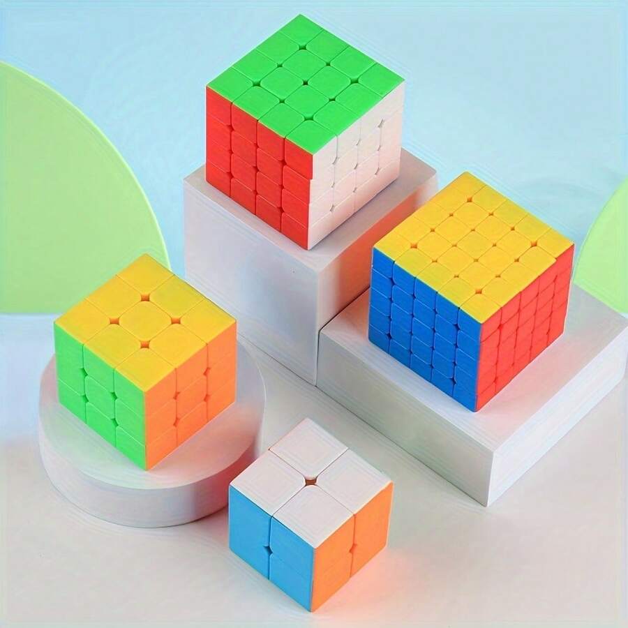 Magic Cube 2x2 3x3 5x5, Smooth Speed Cube, Stickerless Cube ...