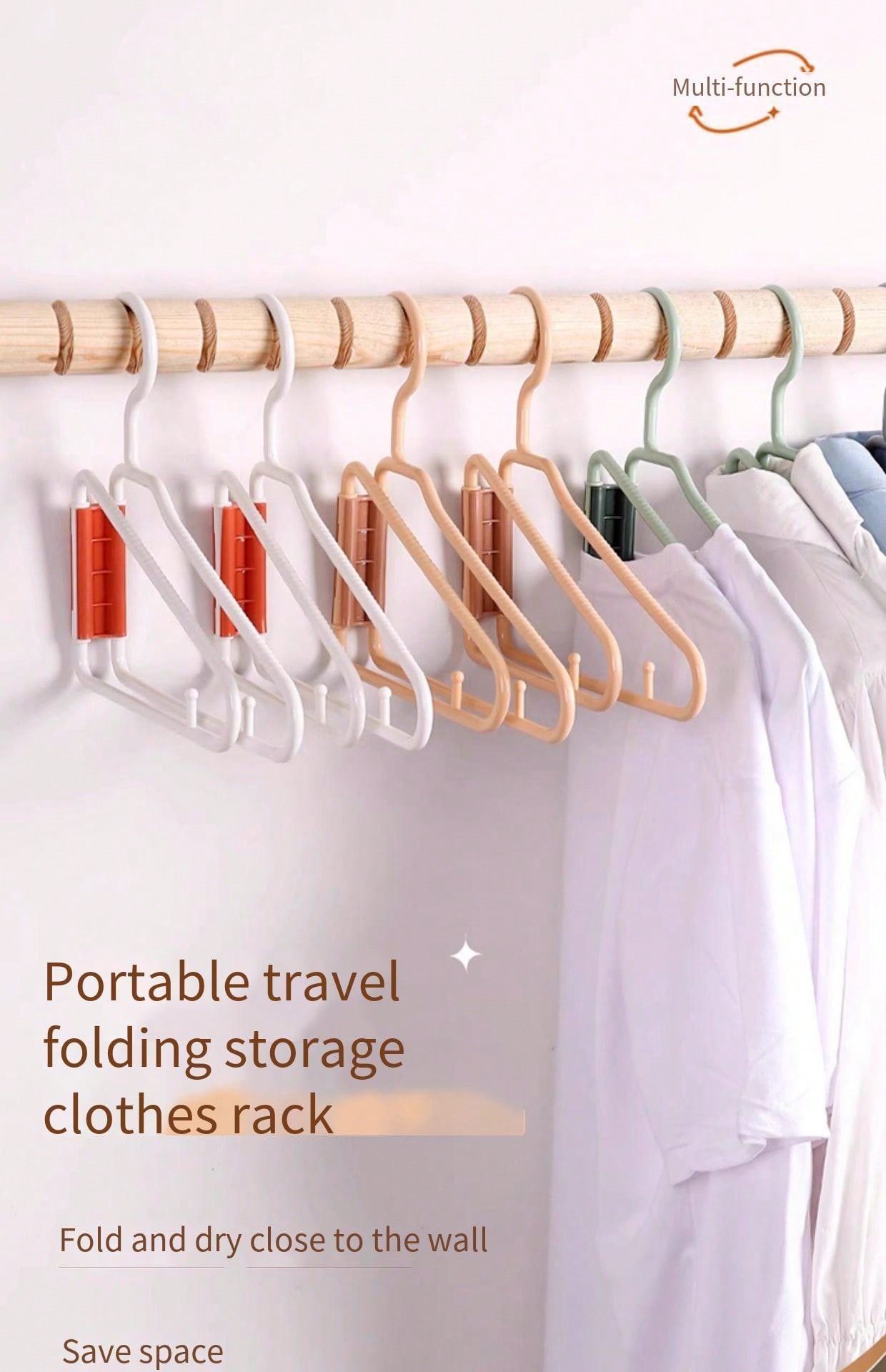 Folds In Half Drying Clothes Hangers, Clothes Closer To The Wall ...
