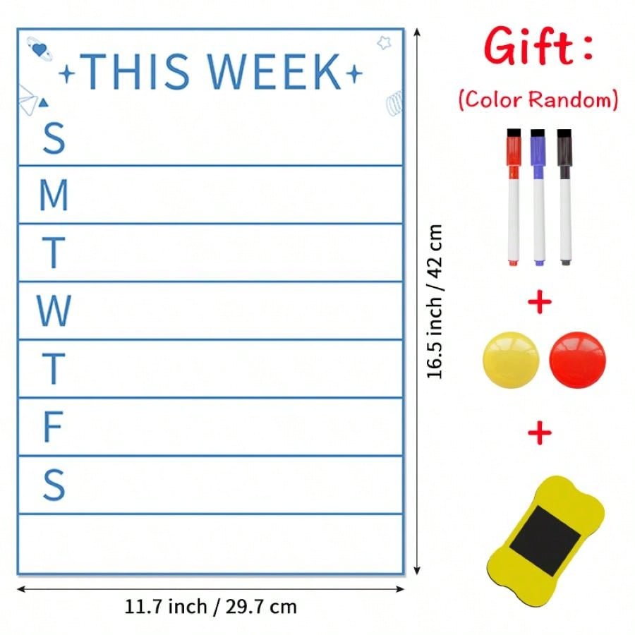 A3 Daily Schedule Work Planning Board Refrigerator Magnet Chore Chart ...