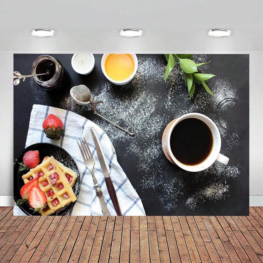 Dark Wooden Planks Boards Backdrops Seasoning Kitchen Food Photography ...