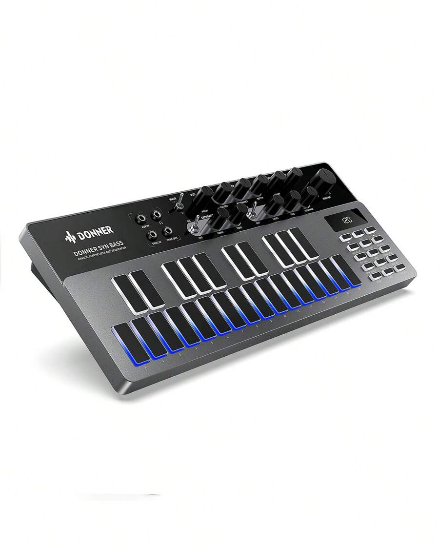 Donner Analog Bass Synthesizer And Sequencer, Donner Essential B1 With ...