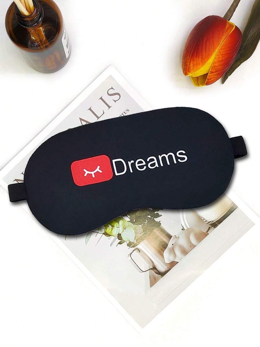 1pc Black Simple Clean All-Match Nap Sleep Aid Travel Outdoor Eye Mask ...
