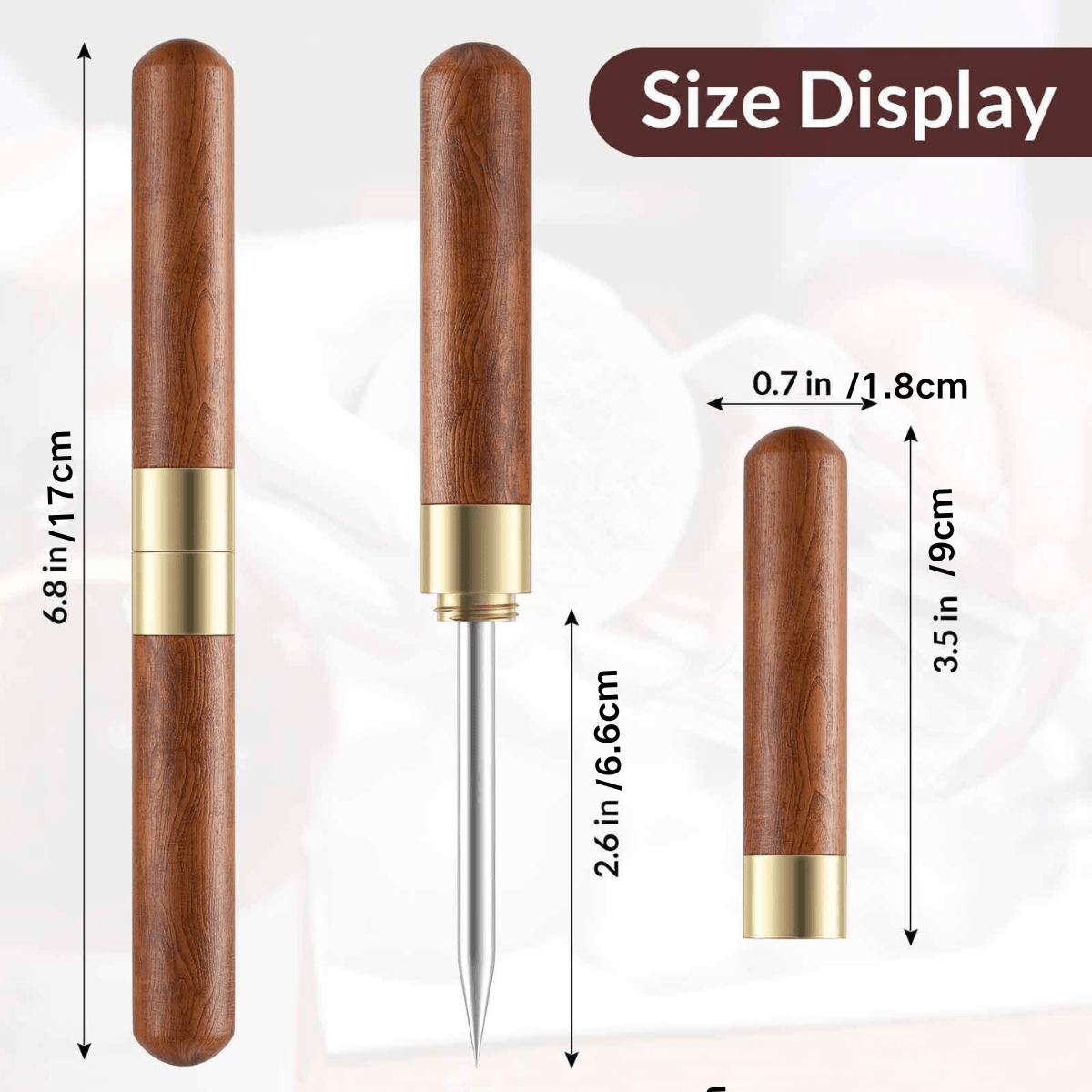 Ice Carving Knife, 3-Prong Ice Pick, Ice Carving Fork, Round Ice Ball ...