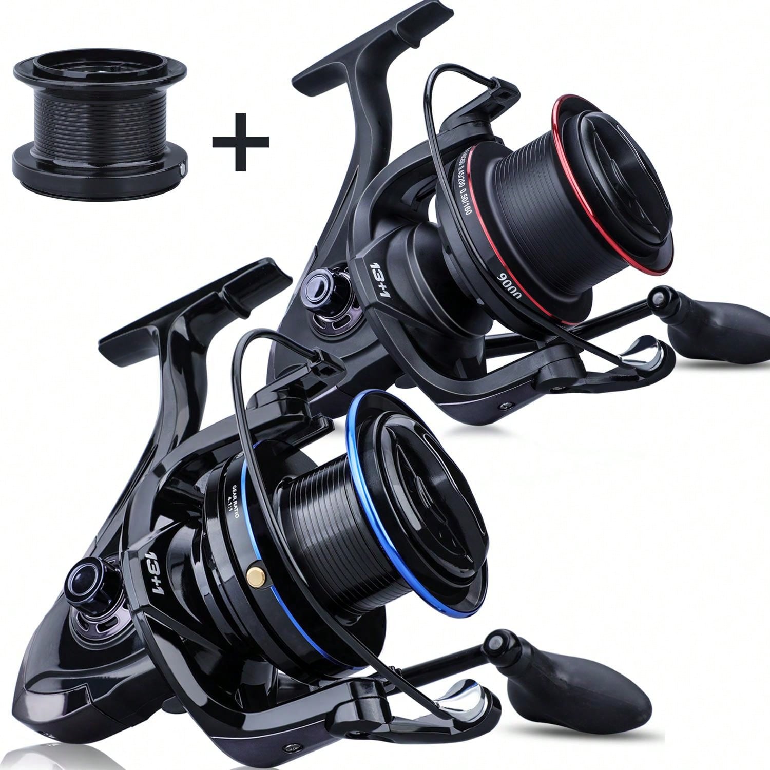 Sougayilang Spinning Fishing Reel 8000~10000 Series 4.1:1 Gear Ratio Spinning Wheel 13+1BB For ...