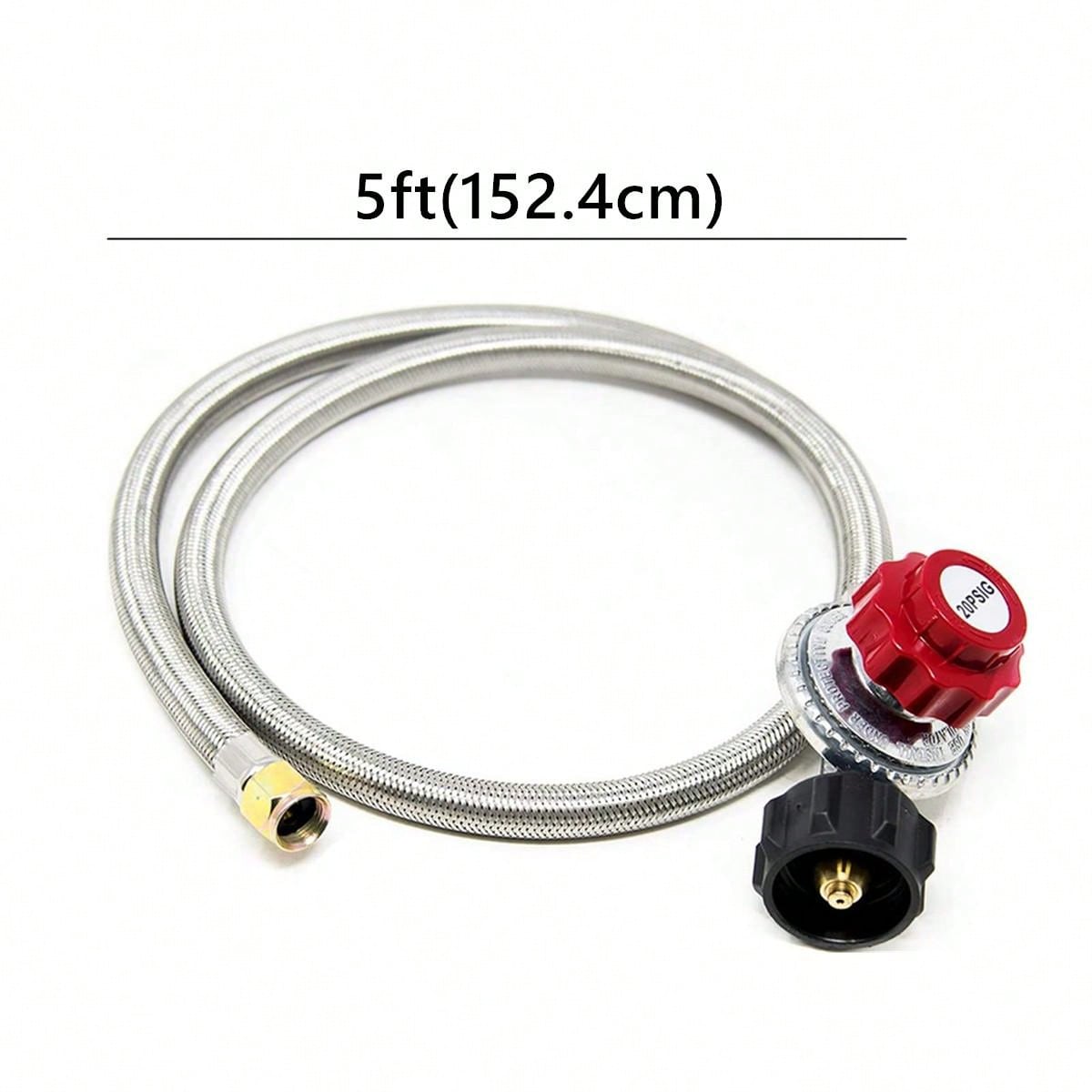5FT Propane Regulator With Hose, High Pressure Adjustable Propane Tank ...