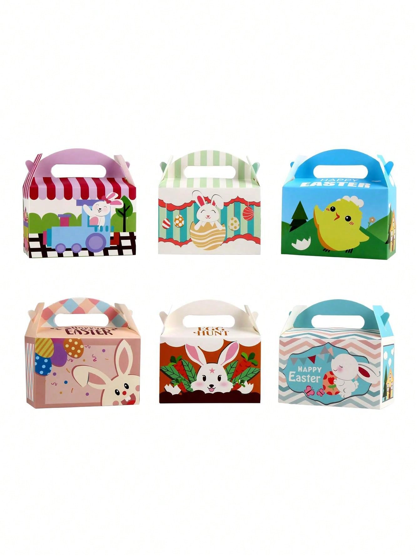 24 Pieces Easter Paper Candy Gift Boxes Treat Cookie Sweet Package ...