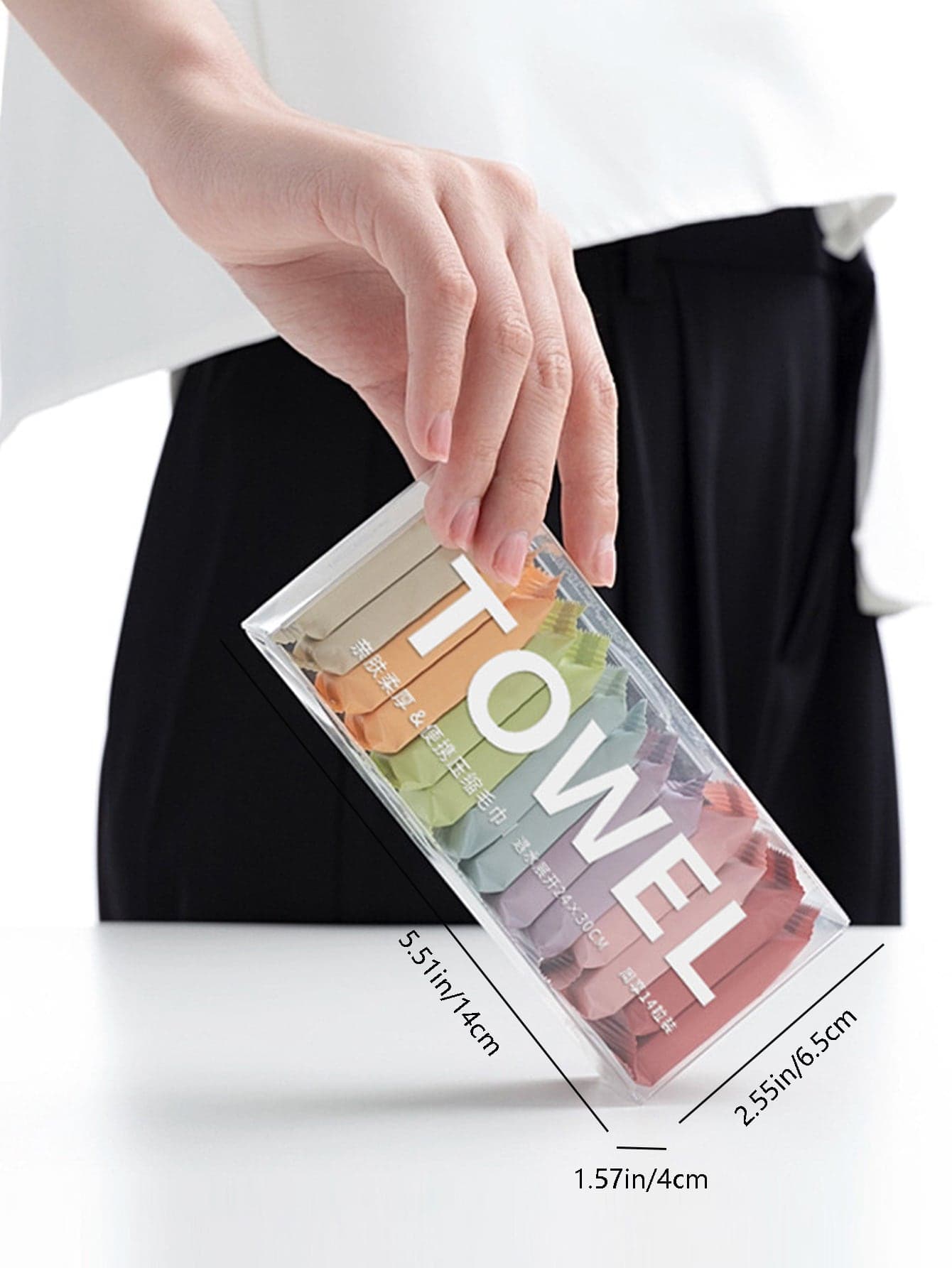 1/2 Packs(A Pack Of 14 Pieces )Compressed Disposable Washcloths Travel ...