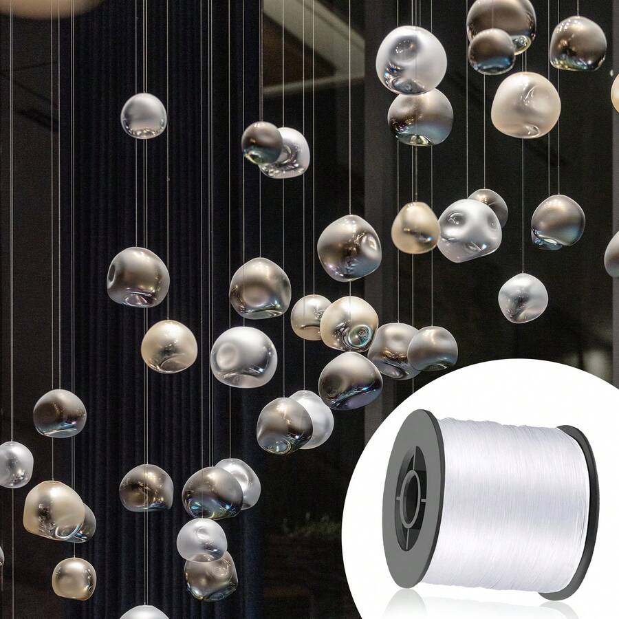 1 Roll Of 0.8mm Transparent Invisible Fishing Line, Non-Elastic ...