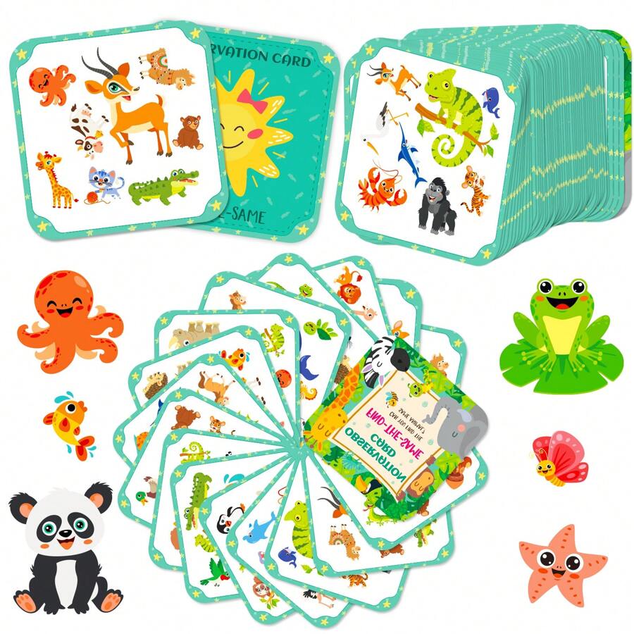 [Certified For Children]55pcs Preschool Flash Cards For Toddlers Ages 3 ...