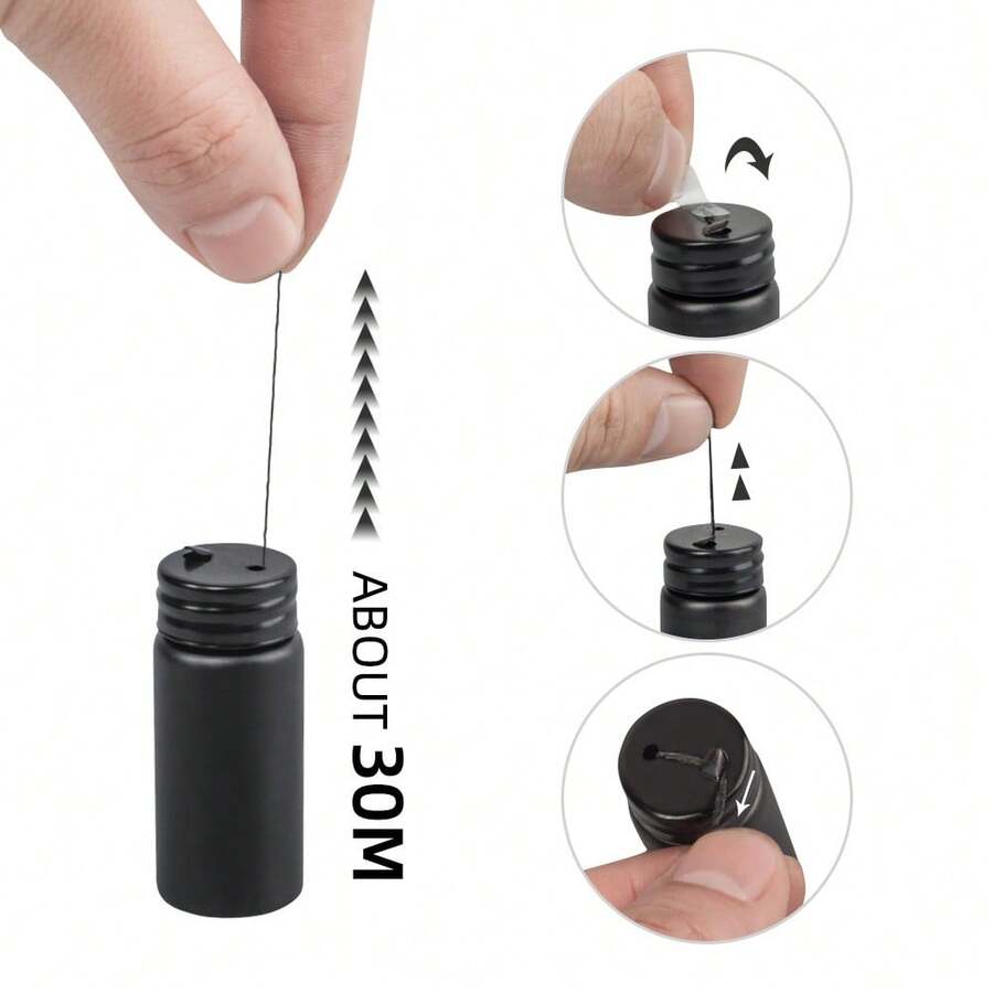 1pc 30m Pre-Inked Black Brow Mapping String Mapping String For ...